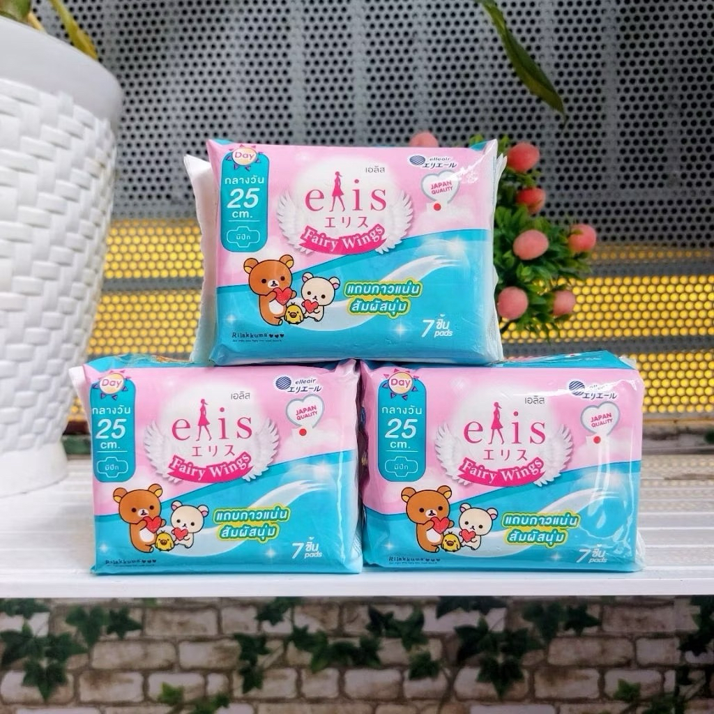 Băng Vệ Sinh Thái Lan Elis Fairy Wings Ngày và Đêm Có Cánh Đủ Zide 25cm ...