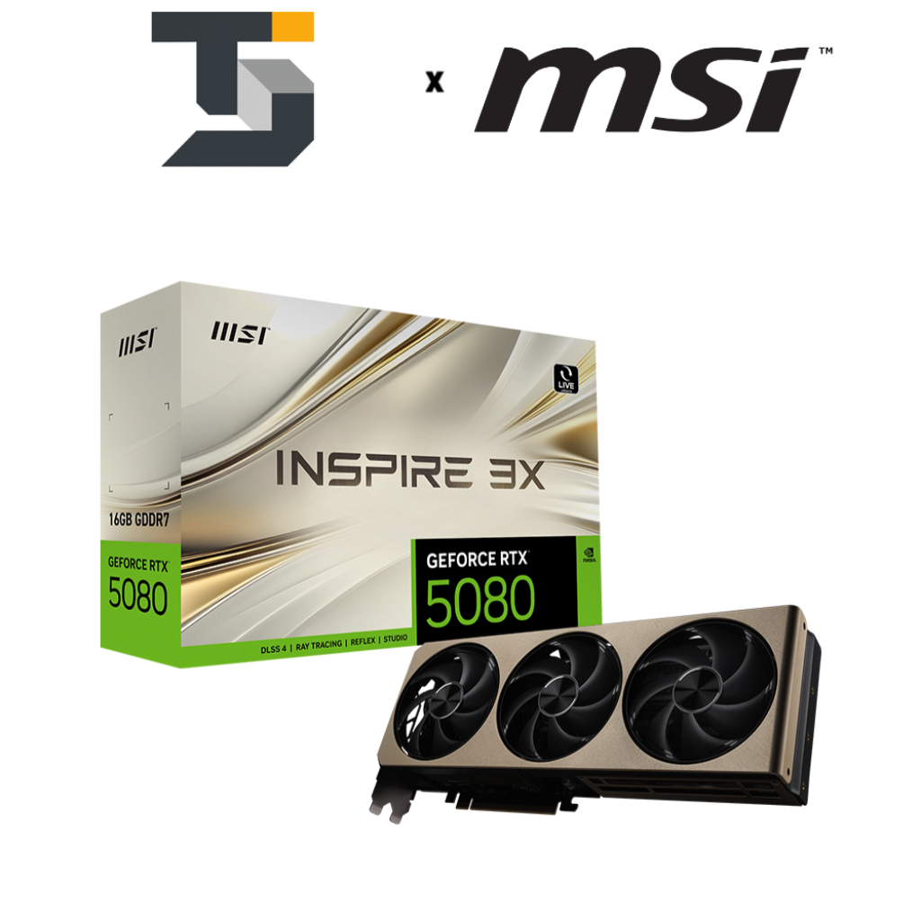 Card màn hình MSI RTX™ 5080 16G INSPIRE 3X OC - Hàng chính hãng ...