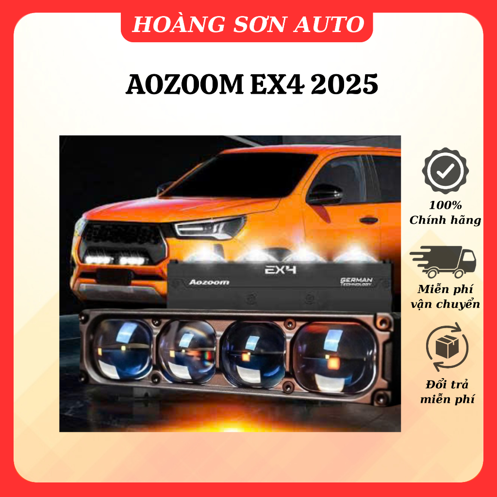 Aozoom Ex4, Trợ sáng công suất khủng cos60w pha 108w, lắp đặt zin ...