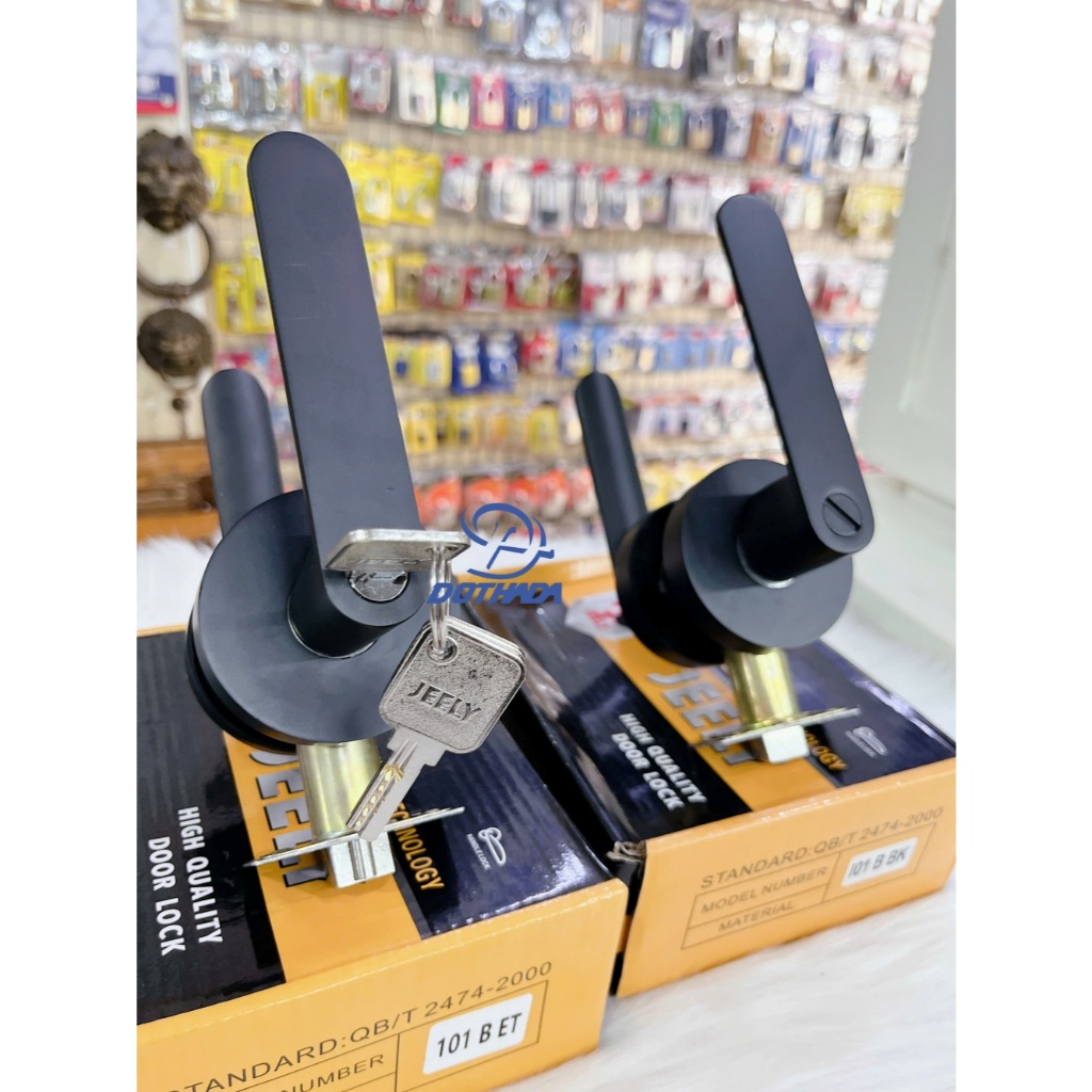 Khóa tròn Gạt Jeely I01 Inox và Đen - Có Chìa Và Không Chìa | Shopee ...