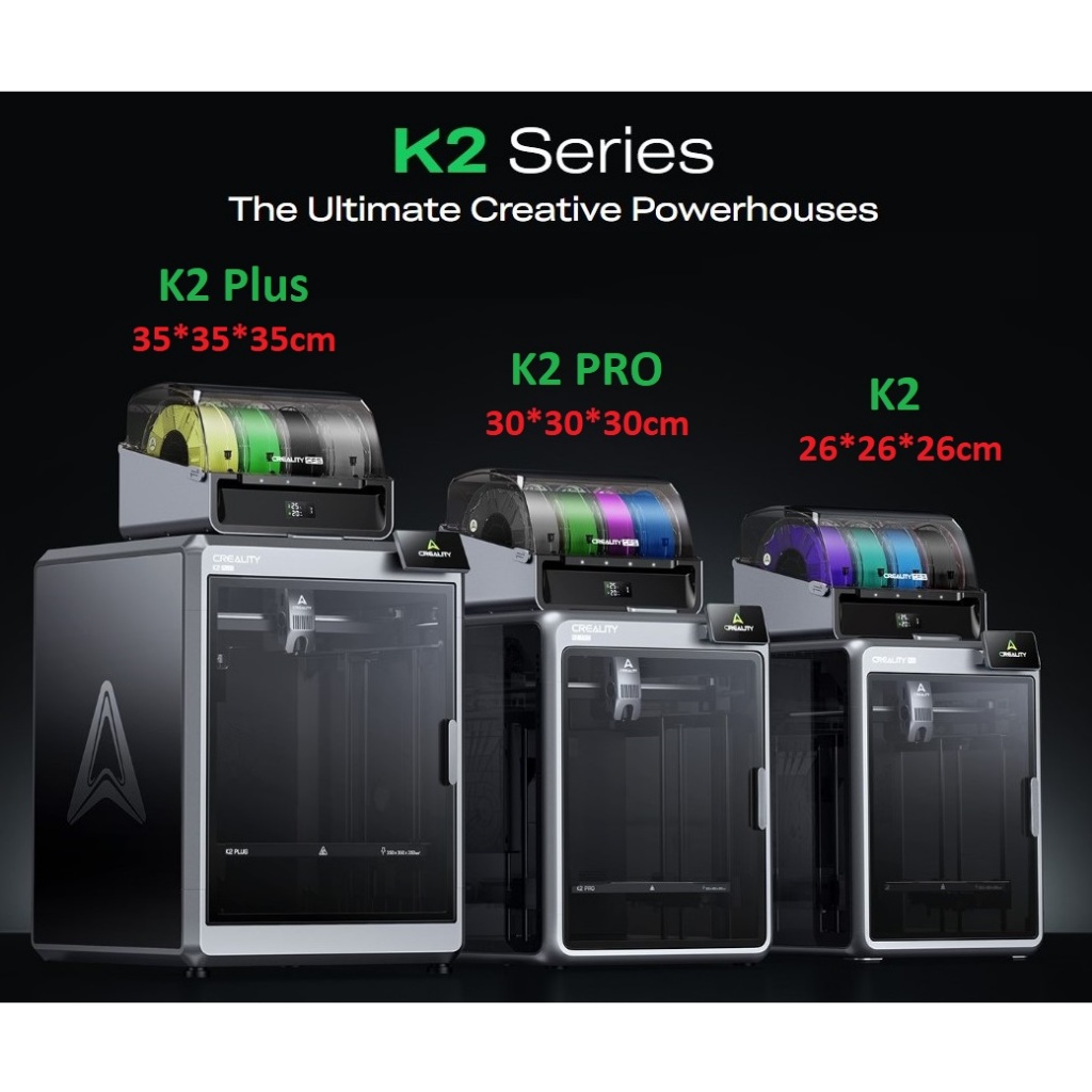 Máy in 3d FDM dòng Creality K2/ K2 Combo / K2 Pro/ K2 Pro Combo/ K2 ...