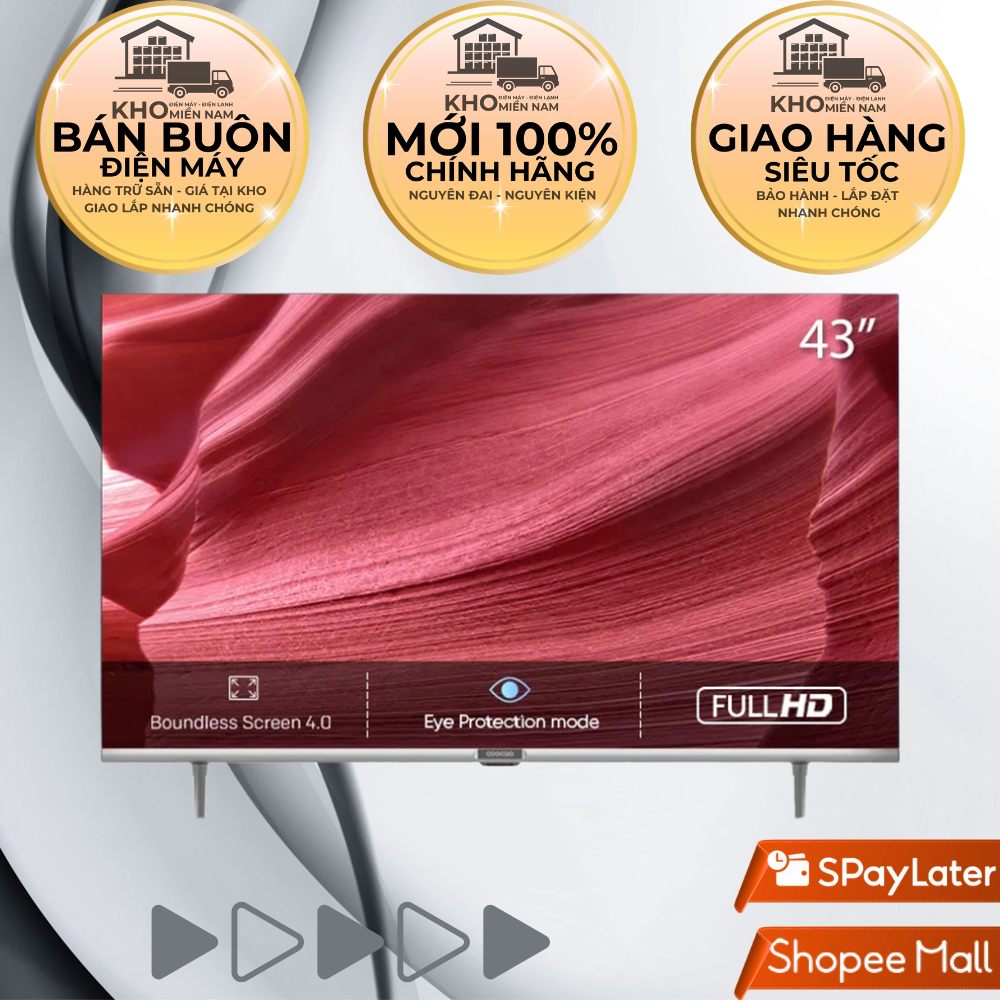 Smart Tivi Coocaa 43S3U+ – 43 inch Full HD, HDR10+, Âm Thanh Dolby, Hệ ...