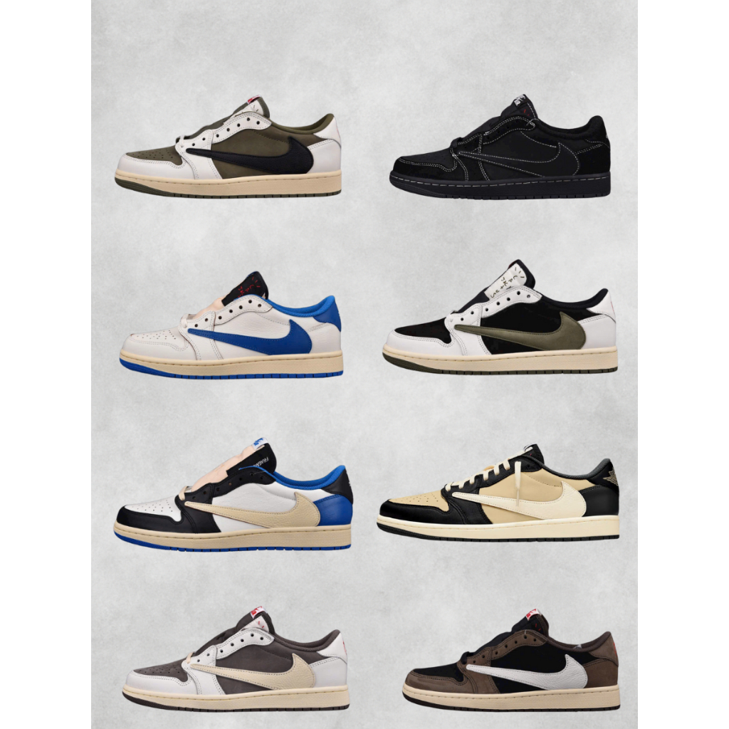 (Ảnh Thật)Giày Jorda 1 Low Travis Scott,Giày thể thao JD1 cổ thấp nam ...