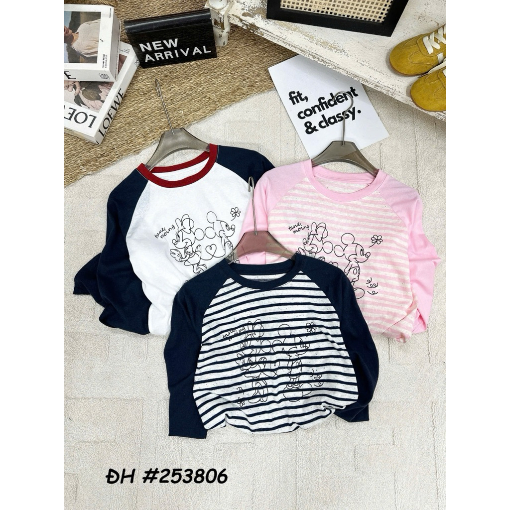 Áo phông giấy dài tay mickey hàng Quảng Châu 3806 | Shopee Việt Nam