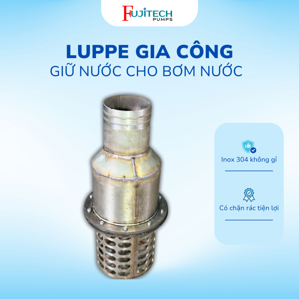 Luppe Giữ Nước Gia Công Inox 304, Dùng Cho Máy Bơm Nước | Shopee Việt Nam