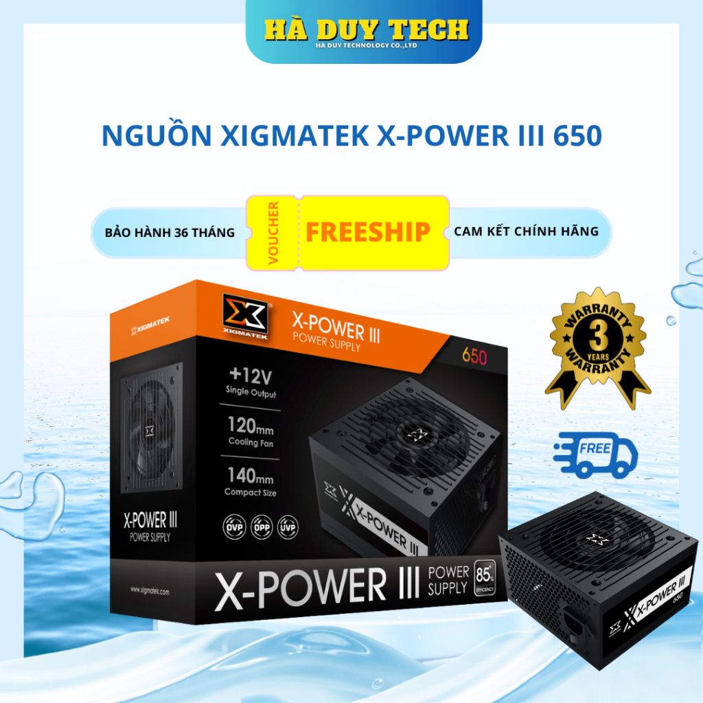 Nguồn XIGMATEK X-POWER III 650 - Hàng Chính Hãng - Bảo Hành 36 Tháng ...