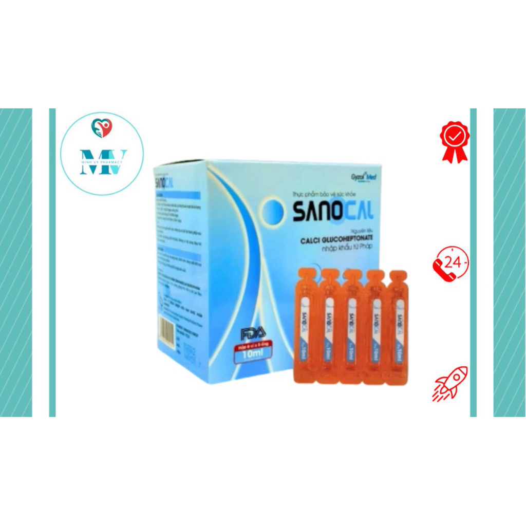 Sanocal bổ sung canxi cho trẻ còi xương, loãng xương người lớn, phụ nữ ...