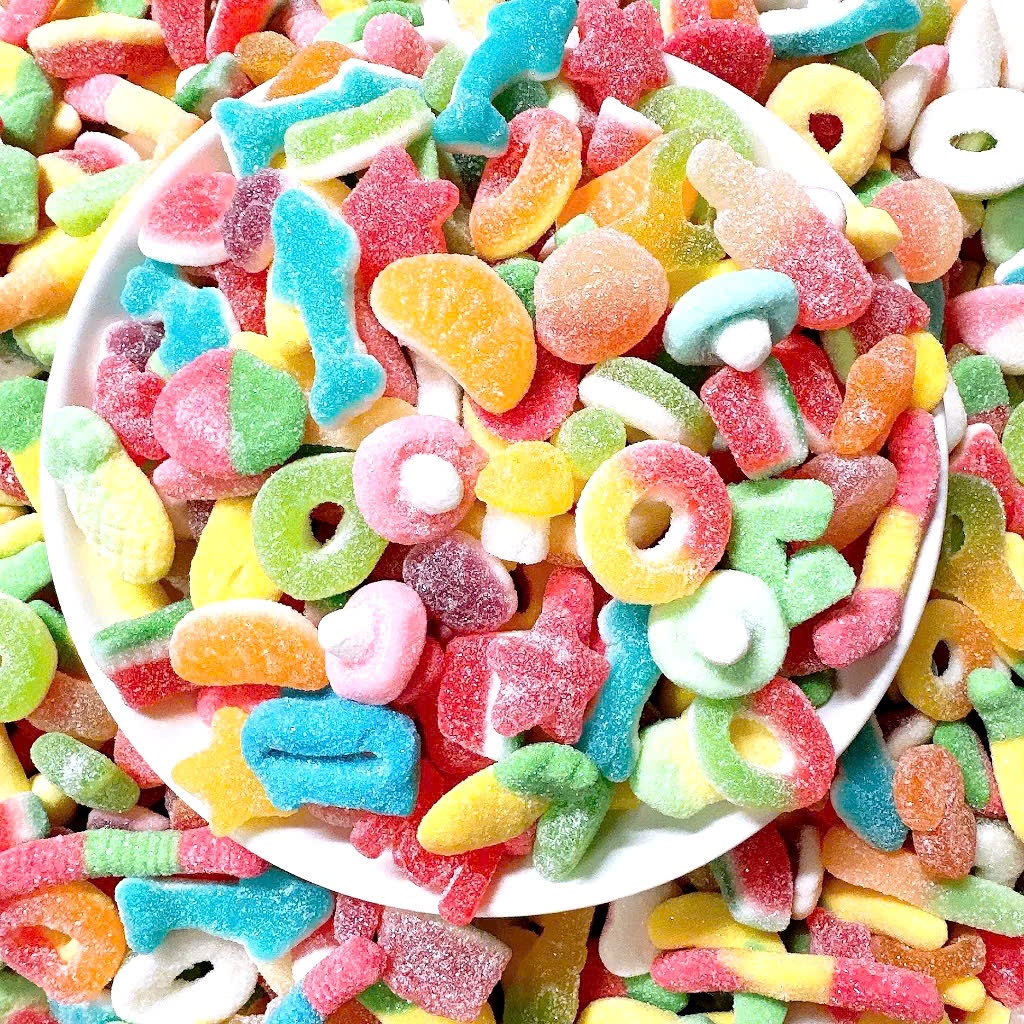 Kẹo Dẻo Phủ Đường Mix Nhiều Vị 500G, Kẹo Chip Chịp, Vị chua ngọt trái ...