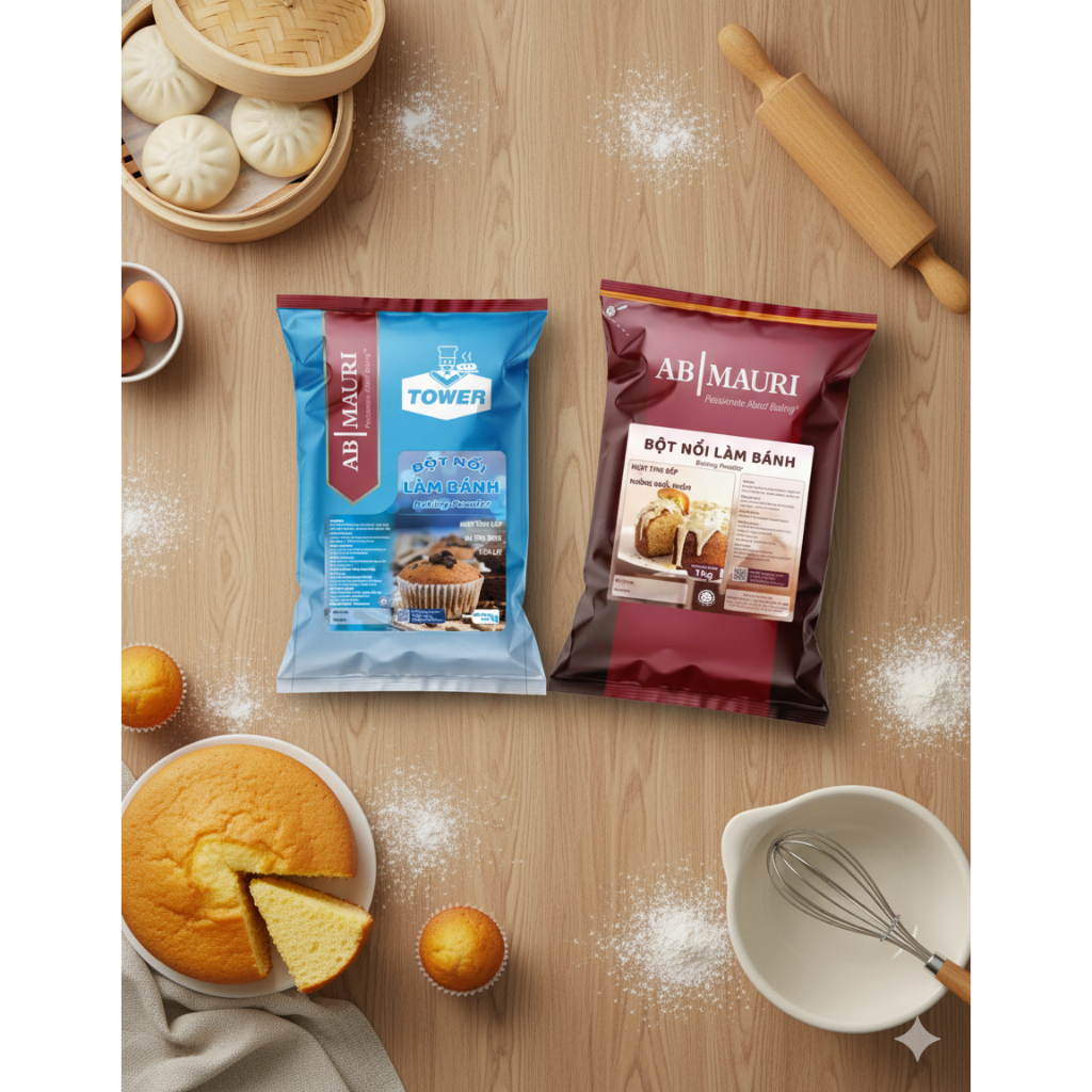 BỘT NỔI TÚI MAURI, TOWER 1KG, baking powder | Shopee Việt Nam