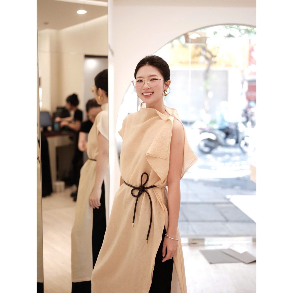 [Muse By Bohee] Áo Dài Cách Tân Sen Ad20 Chất Liệu Tơ Mềm Mại Dáng ...