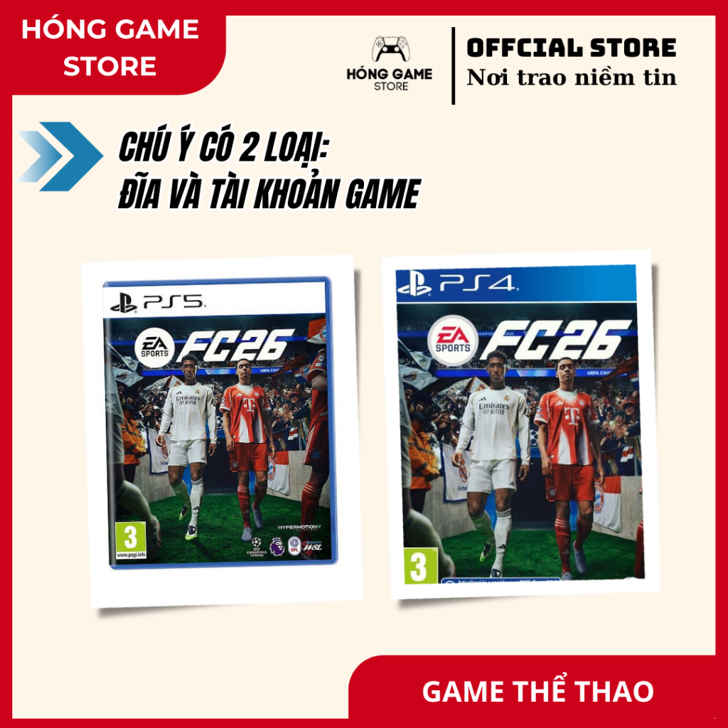 GAME BÓNG ĐÁ FC 24 FC 25 FC 26 PS4 PS5 | Shopee Việt Nam