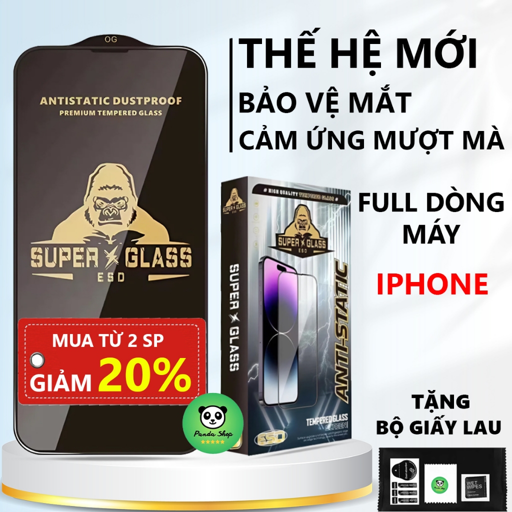 Kính cường lực cao cấp IPhone 17/16/15/14/13 /12/11/X/XS/XR/SE 8/7/6/6S ...