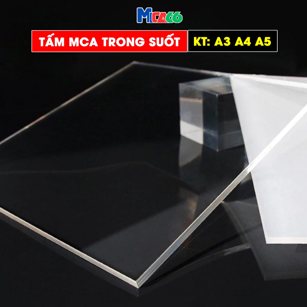 Tấm Mica Trong Suốt, Tấm Nhựa Mica Đủ Kích Thước (A5,A4,A3), Độ Dày ...