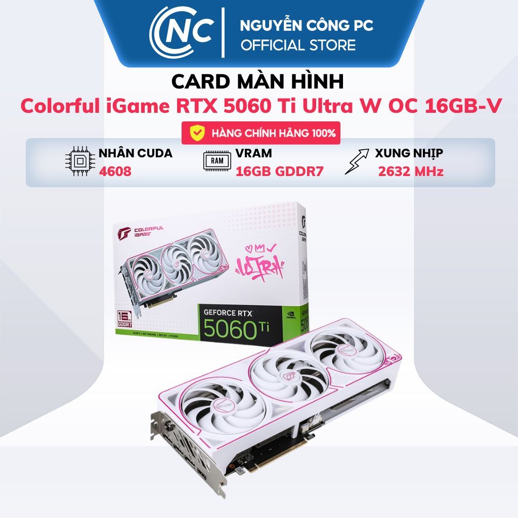 Card Màn Hình Colorful iGame GeForce RTX 5060 Ti Ultra W OC 16GB-V 3 ...
