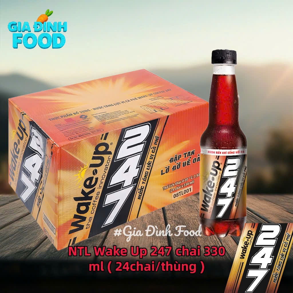 Nước tăng lực Wake up 247 Vị Cà phê chai 330ml | Shopee Việt Nam