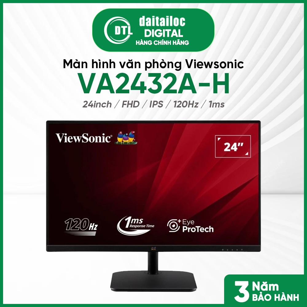Màn hình văn phòng Viewsonic VA2432A-H 24inch FHD IPS 120HZ 1ms I Chính ...