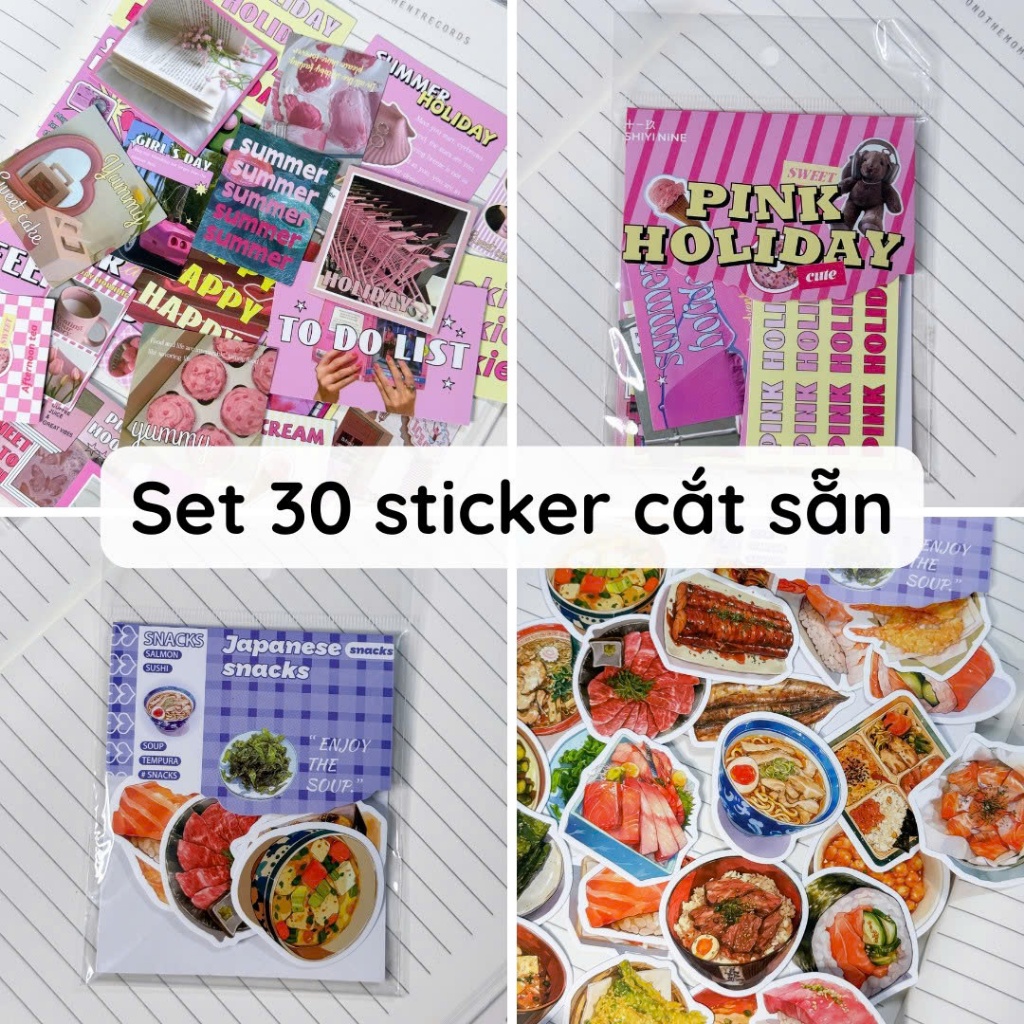 [NGẪU NHIÊN] Set 30 Sticker Cắt Sẵn Kèm Tag - Reply97s | Shopee Việt Nam