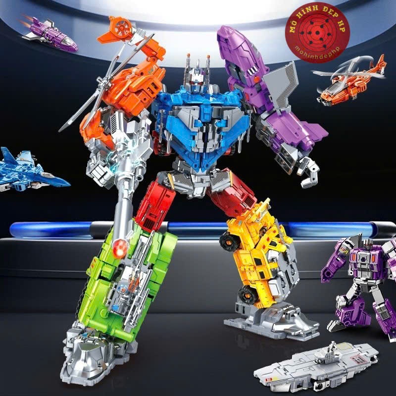 Mô hình transformation Devastator 7in1 xe máy bay cao 28cm 8683 ...
