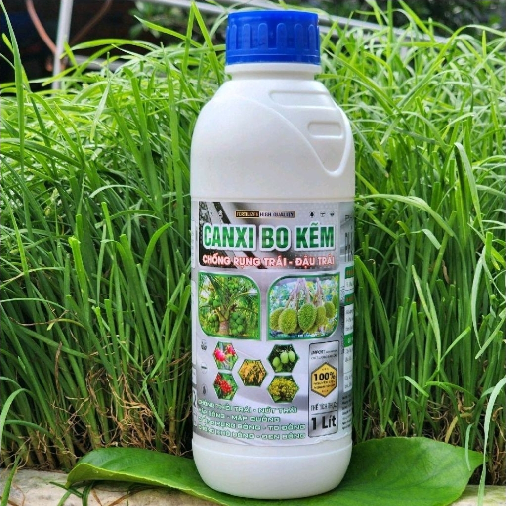 Chai 1 lít Canxi Bo Kẽm dòng nguyên liệu nhập giúp đậu trái mạnh,chống ...