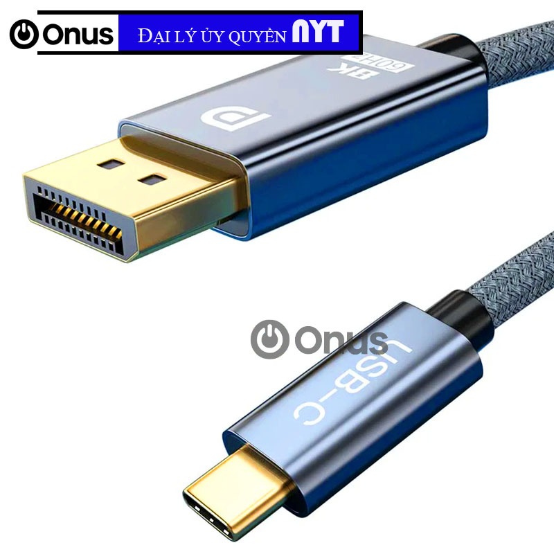 Dây Type C To DisplayPort 8K@60Hz Hợp Kim Nhôm Cao Cấp - Onus | Shopee ...
