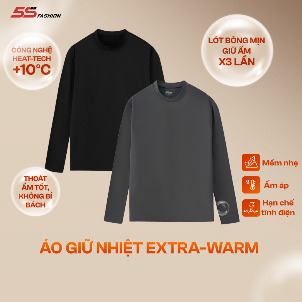 Combo 2 Áo Giữ Nhiệt Nam HEAT-TECH Extra-warm 5S FASHION Cổ 3 Phân, Giữ ...