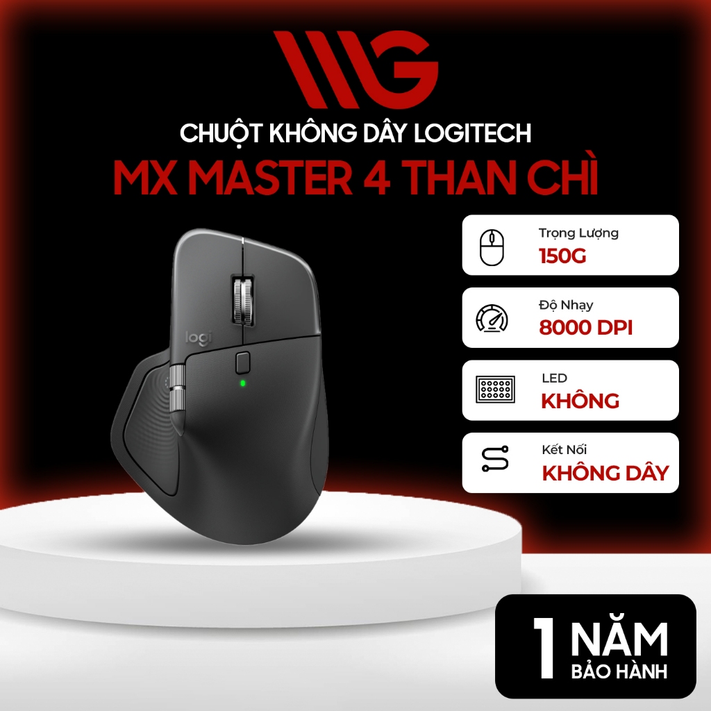 Chuột không dây Logitech MX Master 4 Bluetooth 8K DPI Actions Ring | Shopee Việt Nam
