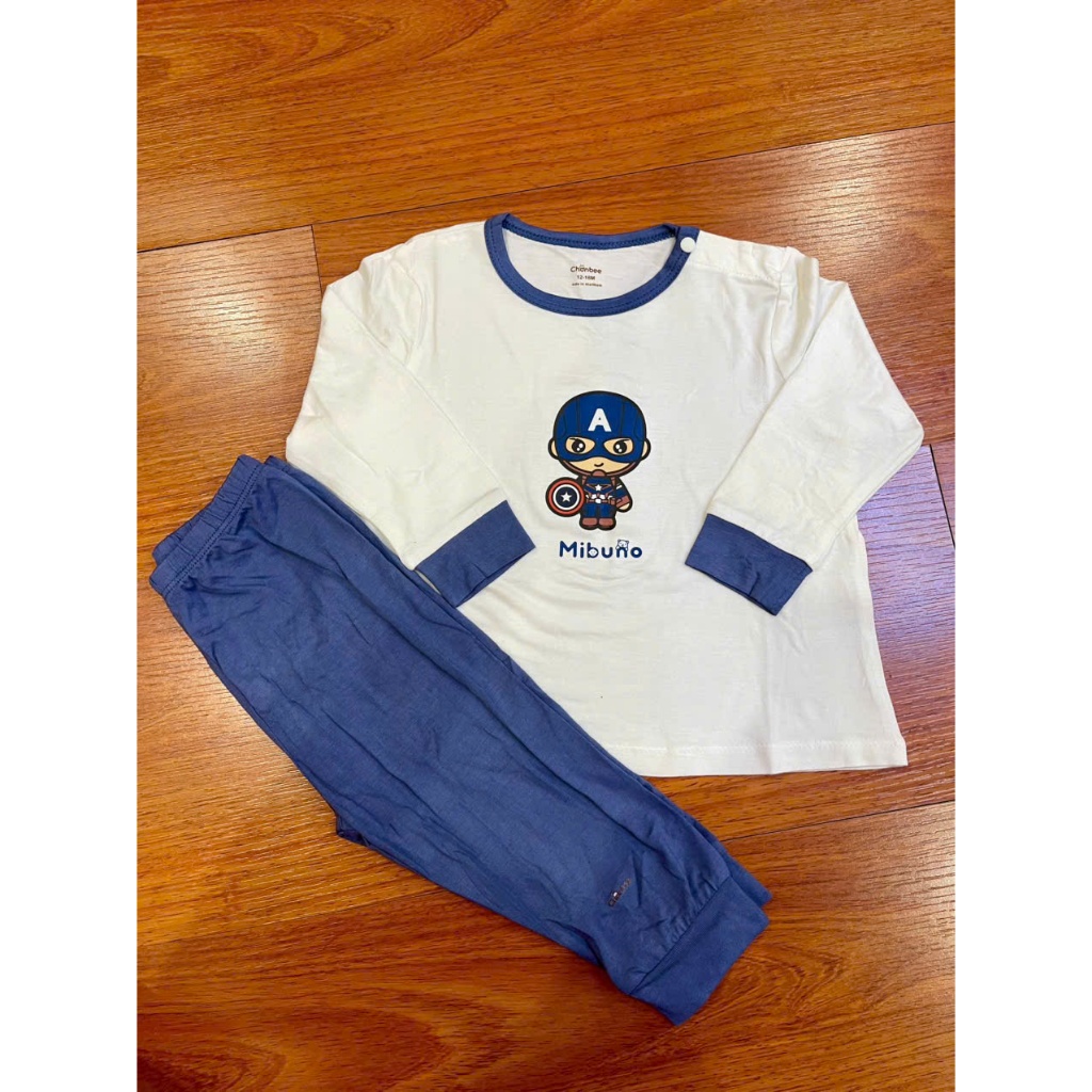 Bộ dài tay Chunbee Mibuno cho bé trai chất modal petit dành cho bé từ ...