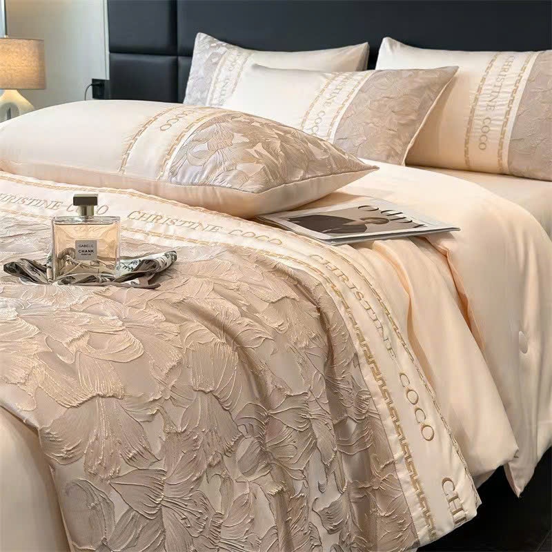 Bộ Chăn Ga Lụa Gấm Christine Coco – Sang Trọng, Thời Thượng, Chất Liệu ...