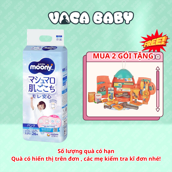 Tã Bỉm Quần Moony Blue Xanh Cao Cấp Chính Hãng đủ size L44/ XL38/ XXL26 ...