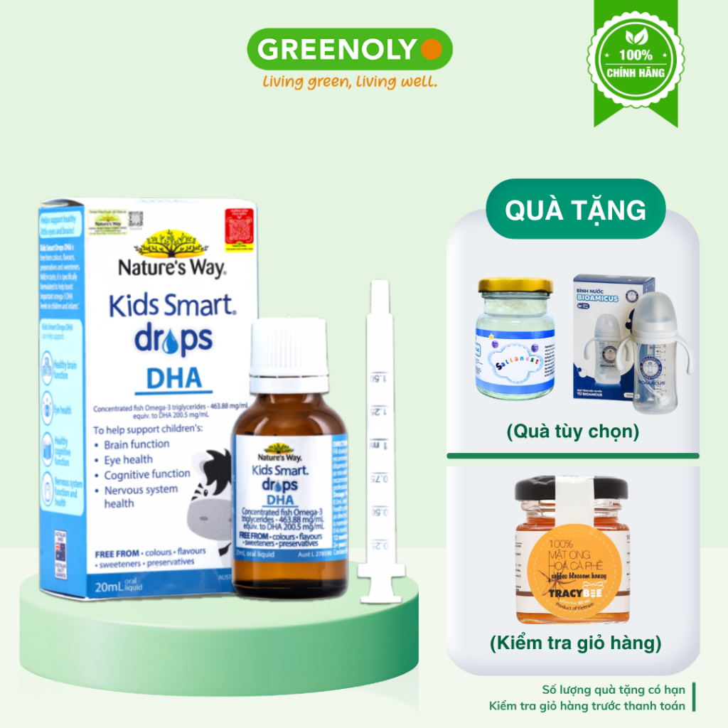 DHA Drops Nature's Way Kids Smart Drops Siro Thông Minh Bổ Sung DHA EPA ...