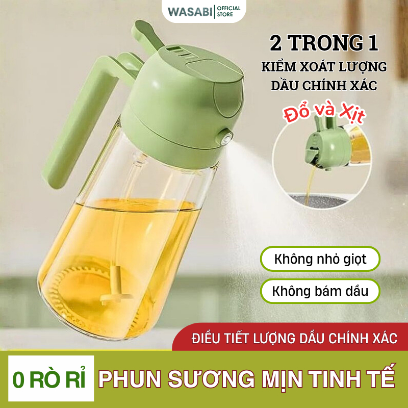 Chai Đựng Dầu Ăn Nước Mắm Wasabi Dung Tích 470ML Thủy Tinh Cao Cấp ...