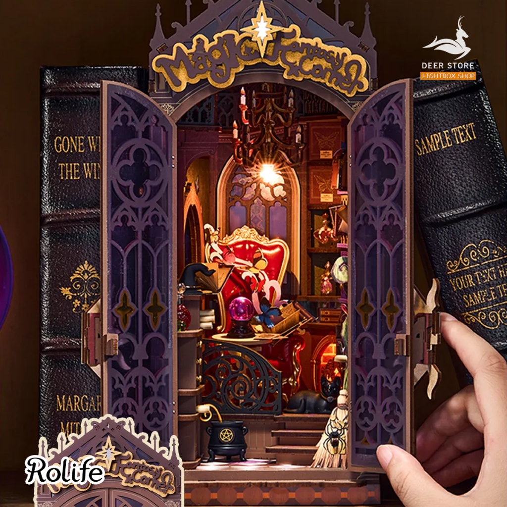 Rolife DIY Book Nook - Magic Fantasy Corner TGB14 – Góc Sách Ma Thuật ...