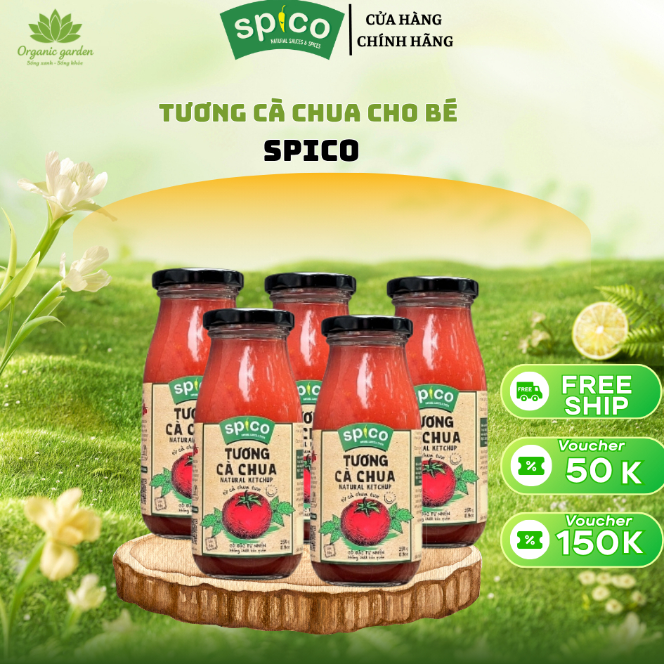 TƯƠNG CÀ CHUA SPICO 255g brix 15 cô đặc tự nhiên | Shopee Việt Nam