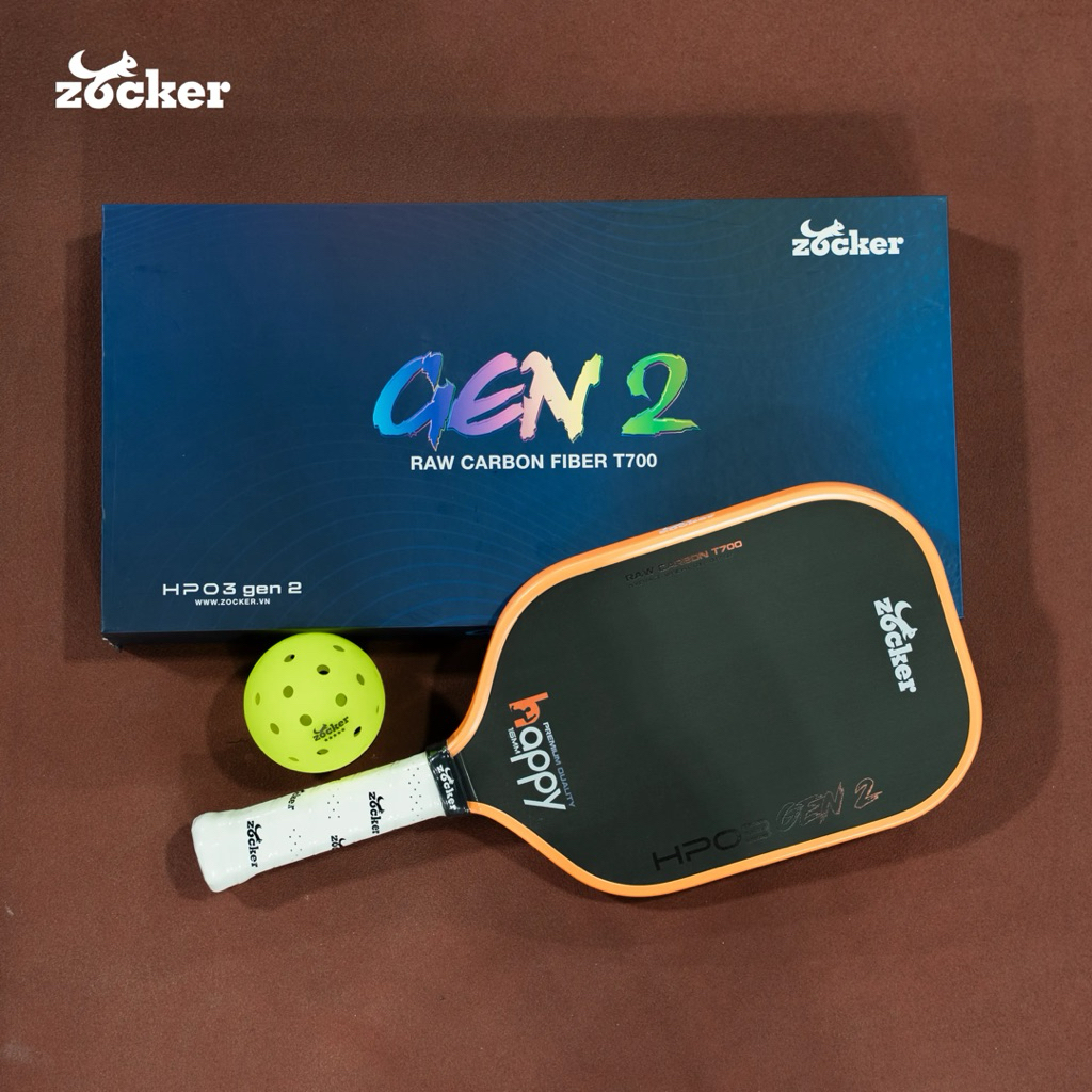 Vợt Pickleball Zocker Happy HP03 Gen 2 ( Mặt Carbon T700) | Shopee Việt Nam
