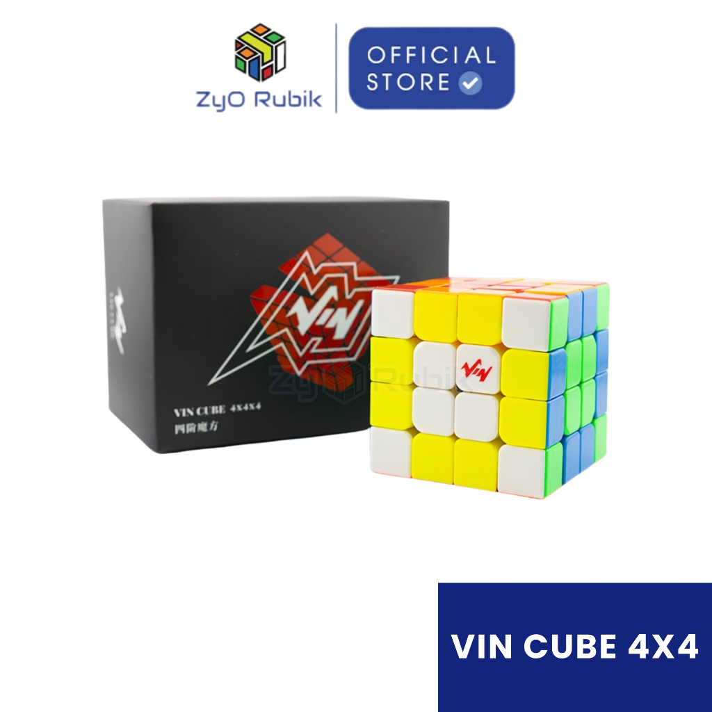 Rubik 4x4 Vin Cube 2 Phiên Bản Glossy/ UV Coated Version Stickerless ...