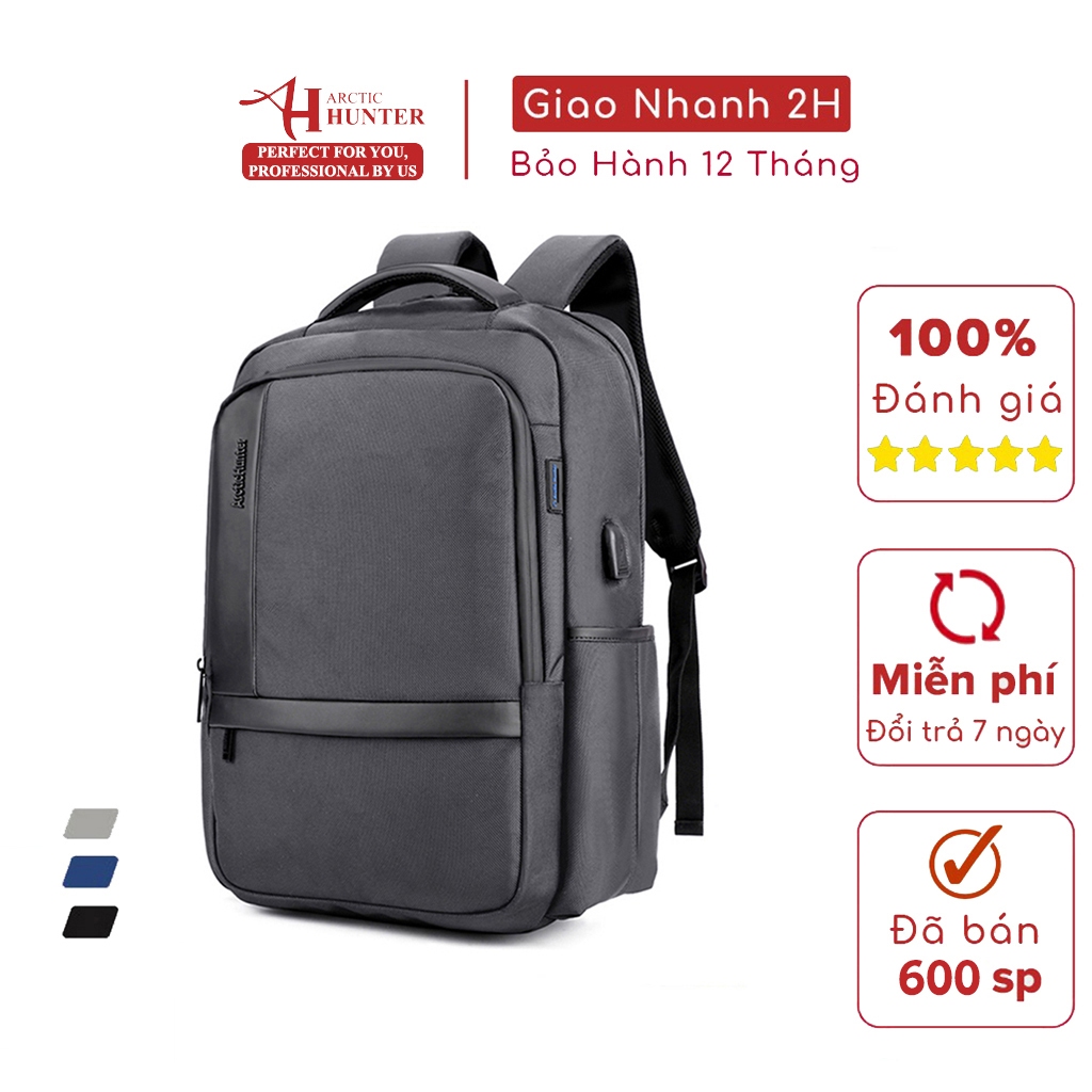 Balo Học Sinh Nam Arctic Hunter B00120 – Chống nước, đựng laptop 15.6 ...