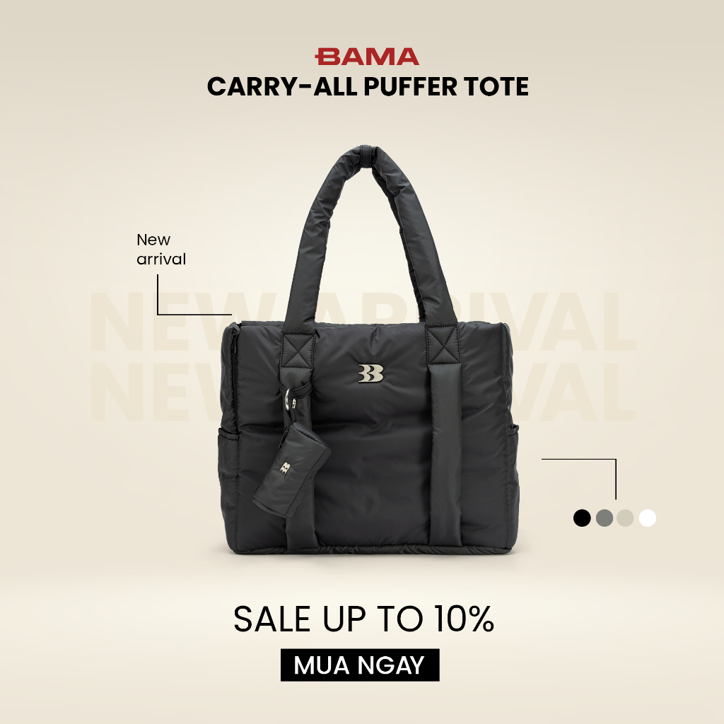 Túi tote phao chần bông nam nữ BAMA Carry-All Puffer Tote chống nước ...