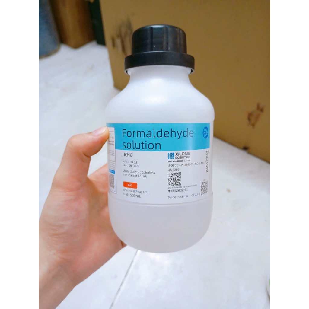 Hóa chất Formaldehyde Solution HCHO 500mL – Xilong Scientific | Shopee ...