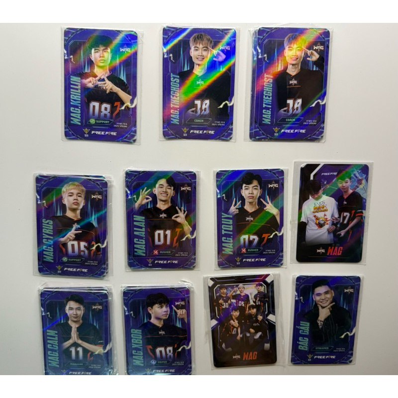 Card Bo Góc Team WAG Hologram WAGS Garena Free Fire | Shopee Việt Nam