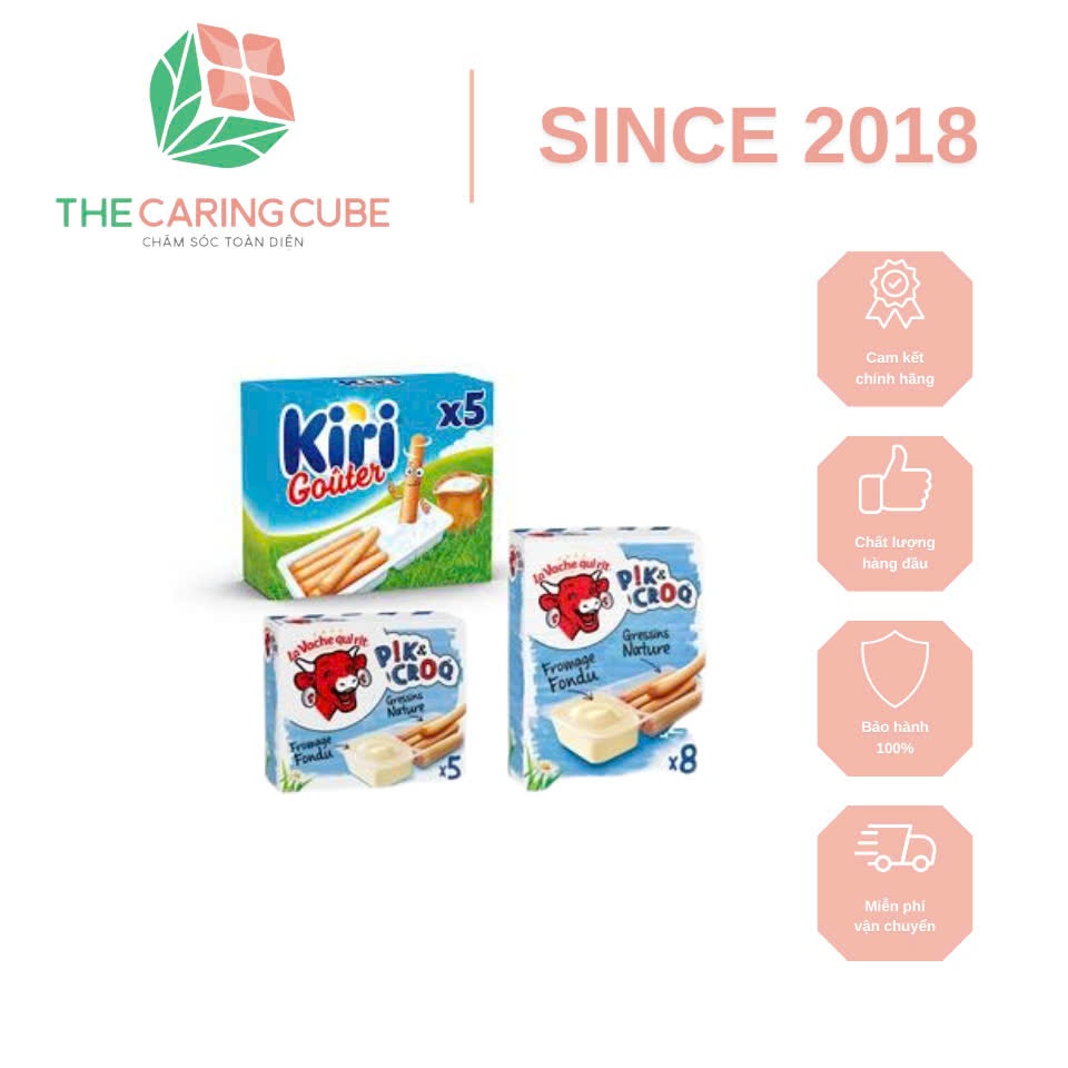 Bánh que chấm phô mai Con Bò Cười Kiri và Pik & Croqq_The Caring Cube ...