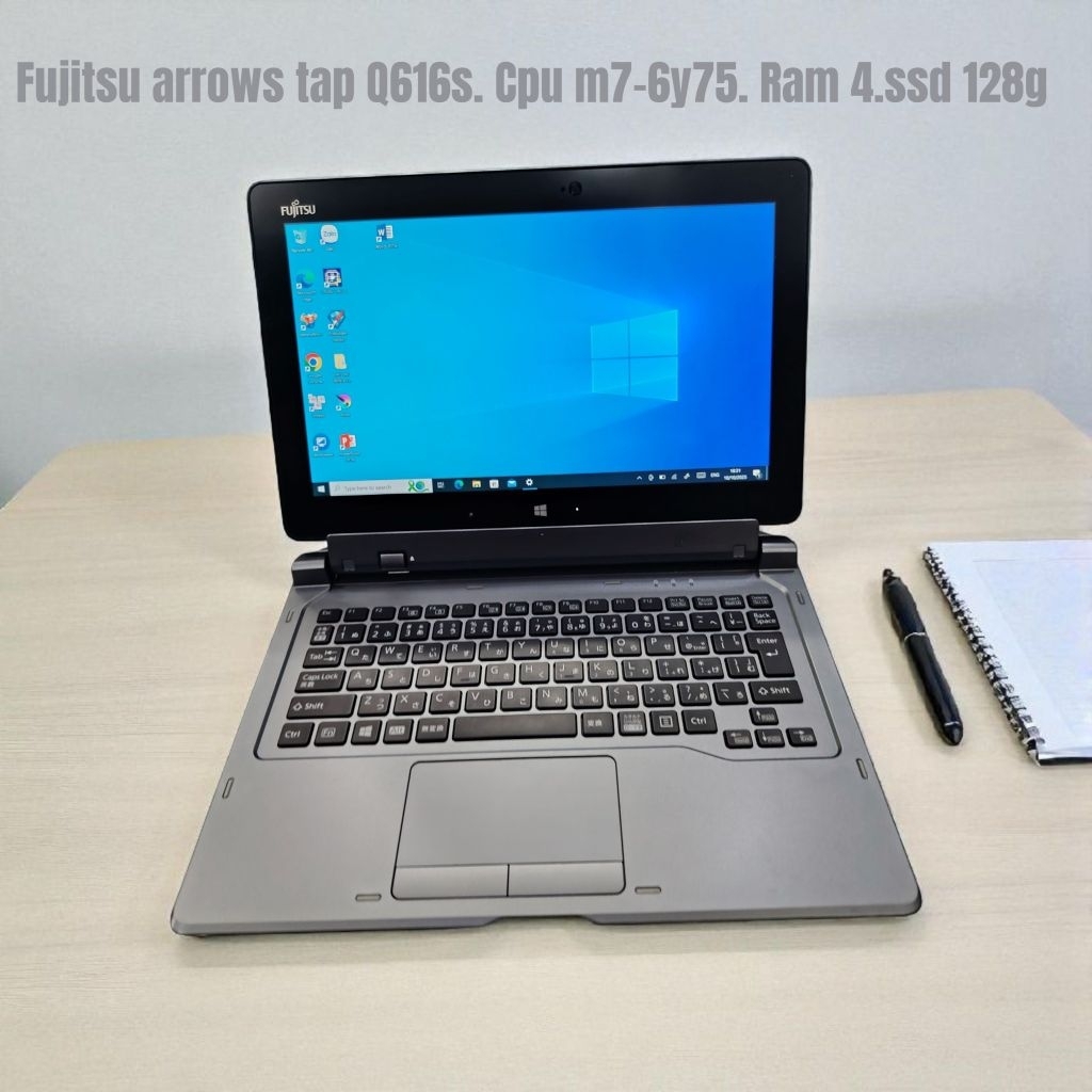 Máy tính bảng 2in1 Fujitsu arrows tap Q616 .Cpu core M7.Ram4.ssd 128g ...