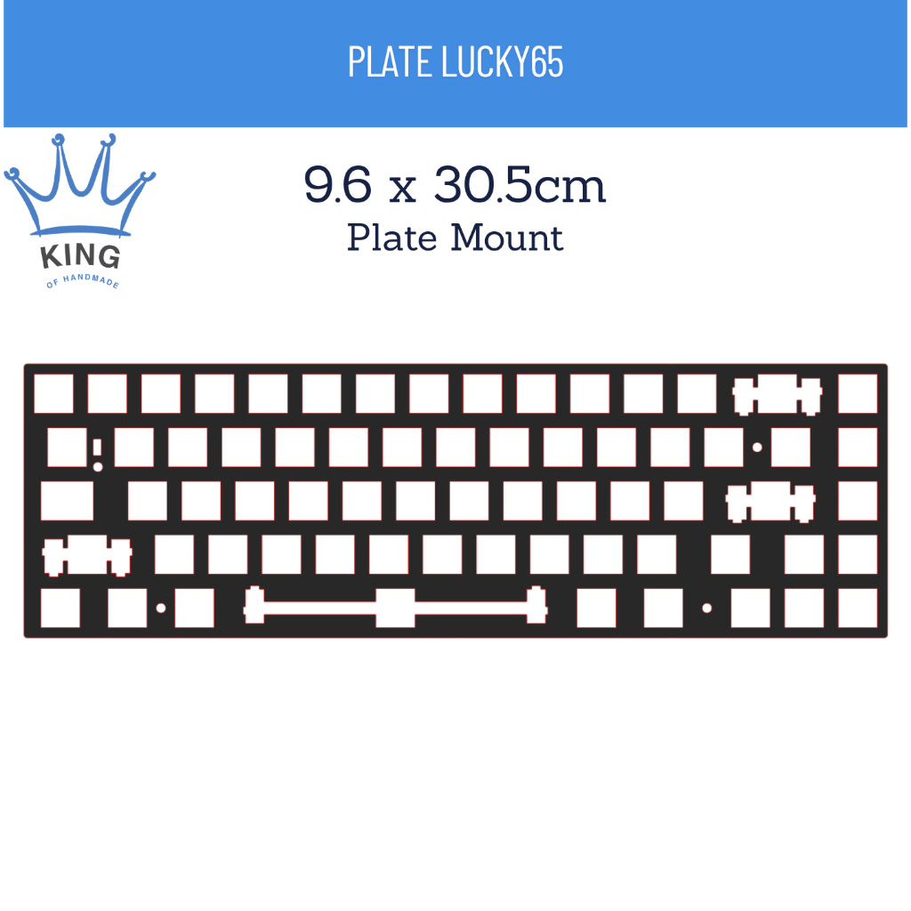 Lucky65 Plate - Switch Housing 14mm - Plate bàn phím cơ bằng mica trong ...