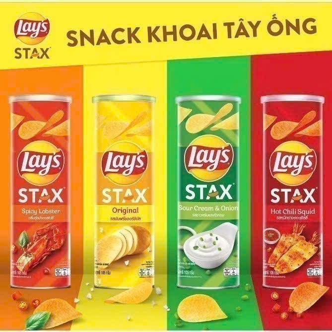 Khoai Tây Miếng Lay's Stax 100g | Shopee Việt Nam