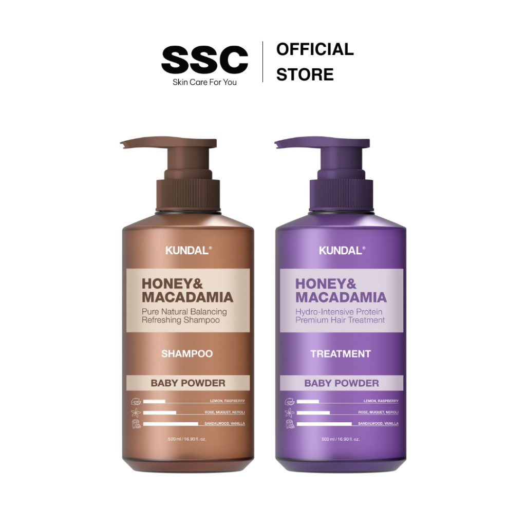 Set Dầu Gội - Dầu Xả Kundal Honey&Macadamia 500ml*2ea | Shopee Việt Nam