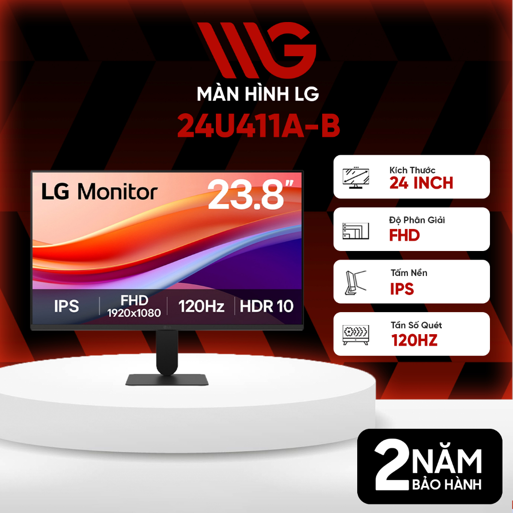 Màn Hình LG 24U411A-B 24 inch FHD 120Hz 5ms IPS HDR10 – Mượt Mà, Chuẩn ...