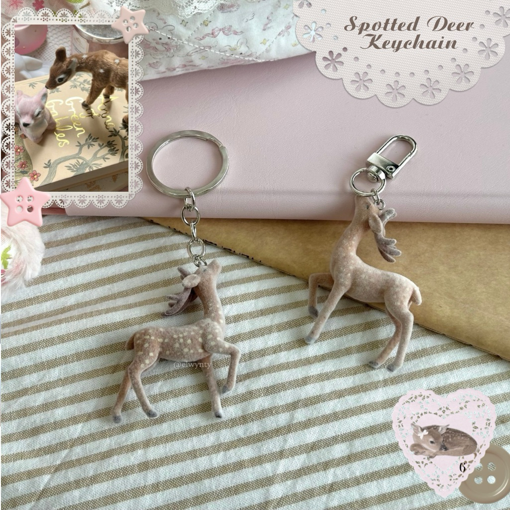 Starry Deer Keychain ⭐🦌 Bambi Keychain - Móc khoá bé Hươu Sao dễ thương ...