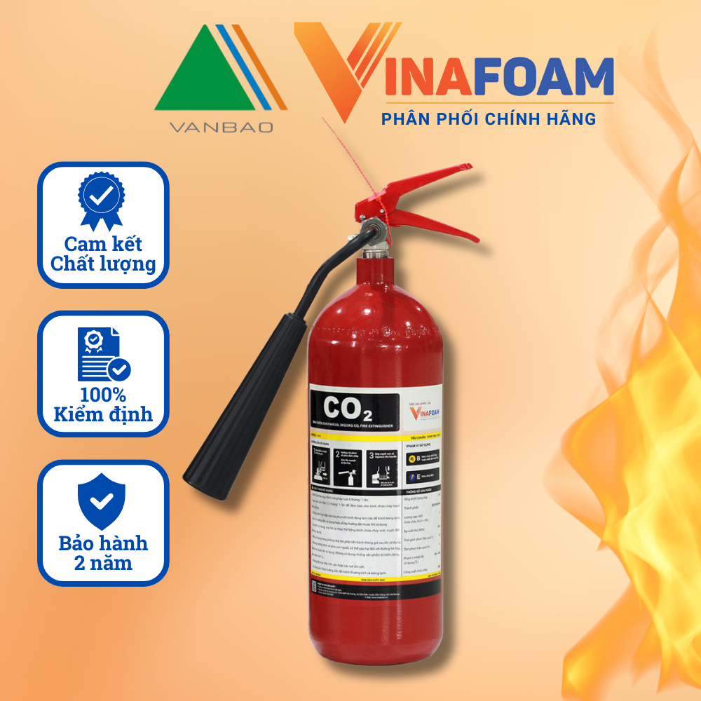 Bình chữa cháy CO2 3kg Vinafoam | Shopee Việt Nam