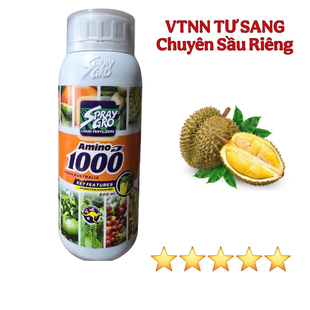 Amino 1000 chai 500ml pha 400 lít hàng nhập khẩu từ AUSTRALIA chứa 16 ...