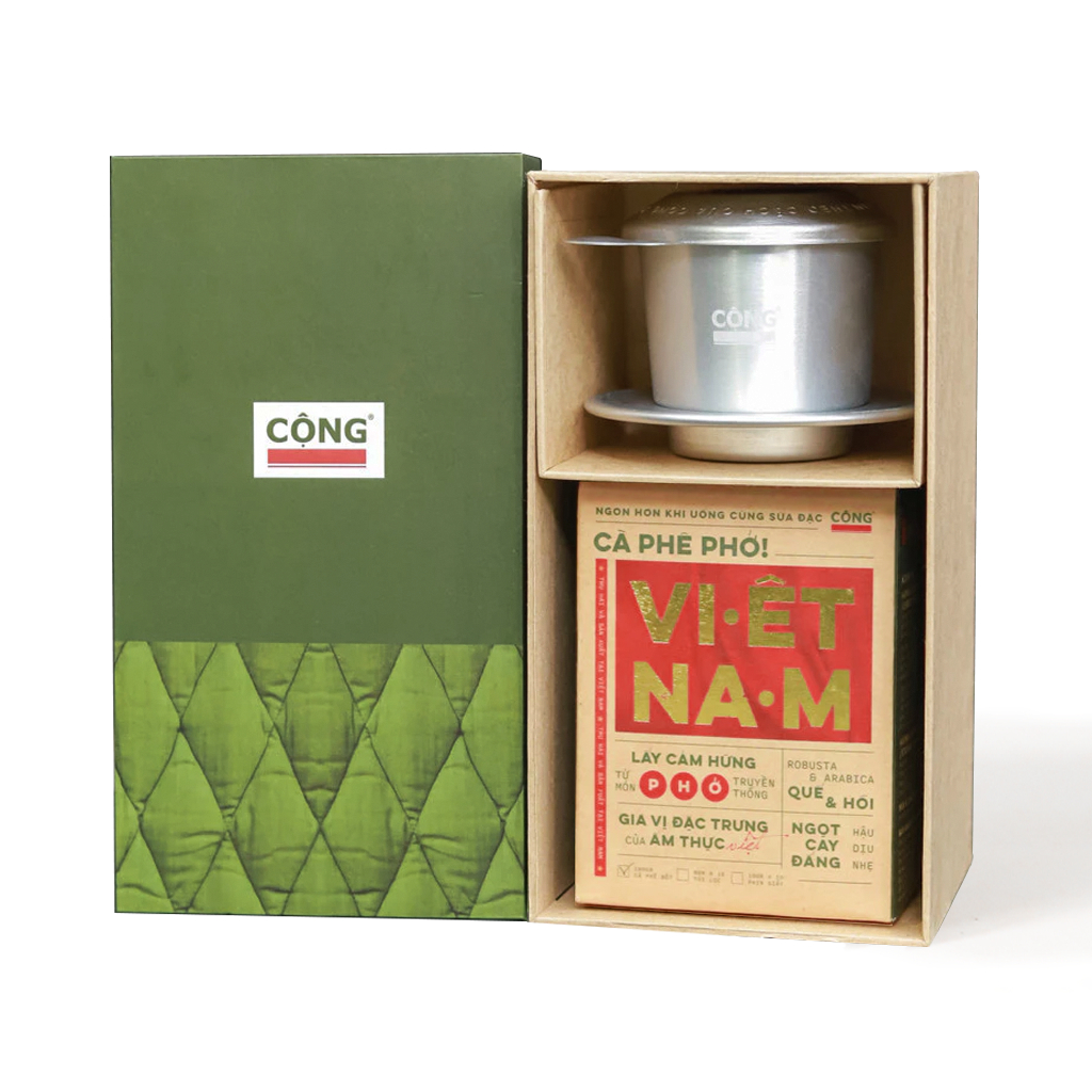 Set quà tặng cà phê Việt Nam, Bộ quà tặng yêu nước, Cộng Cà Phê ...