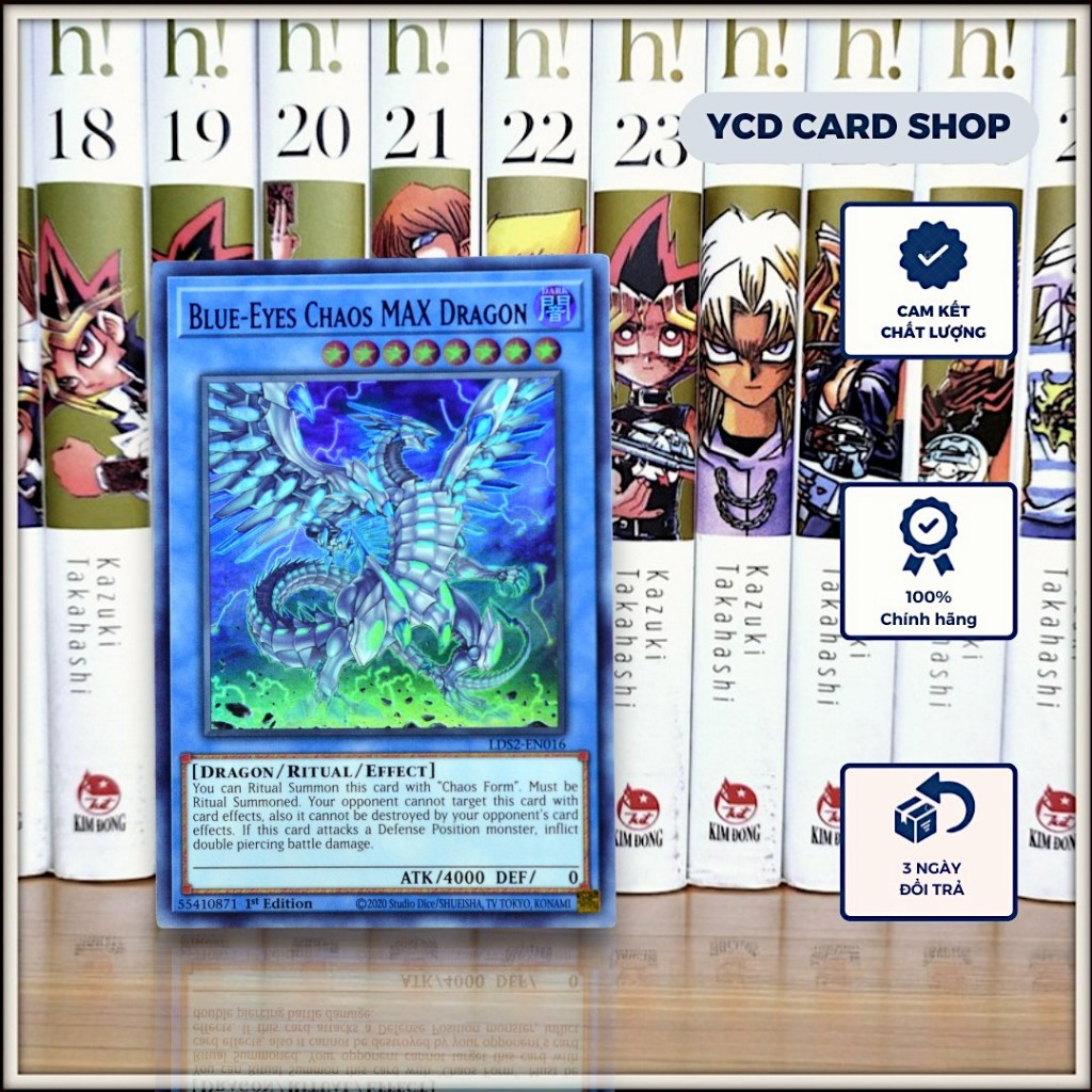 [YCDcardgame] Thẻ bài yugioh chính hãng Blue-Eyes Chaos MAX Dragon ...